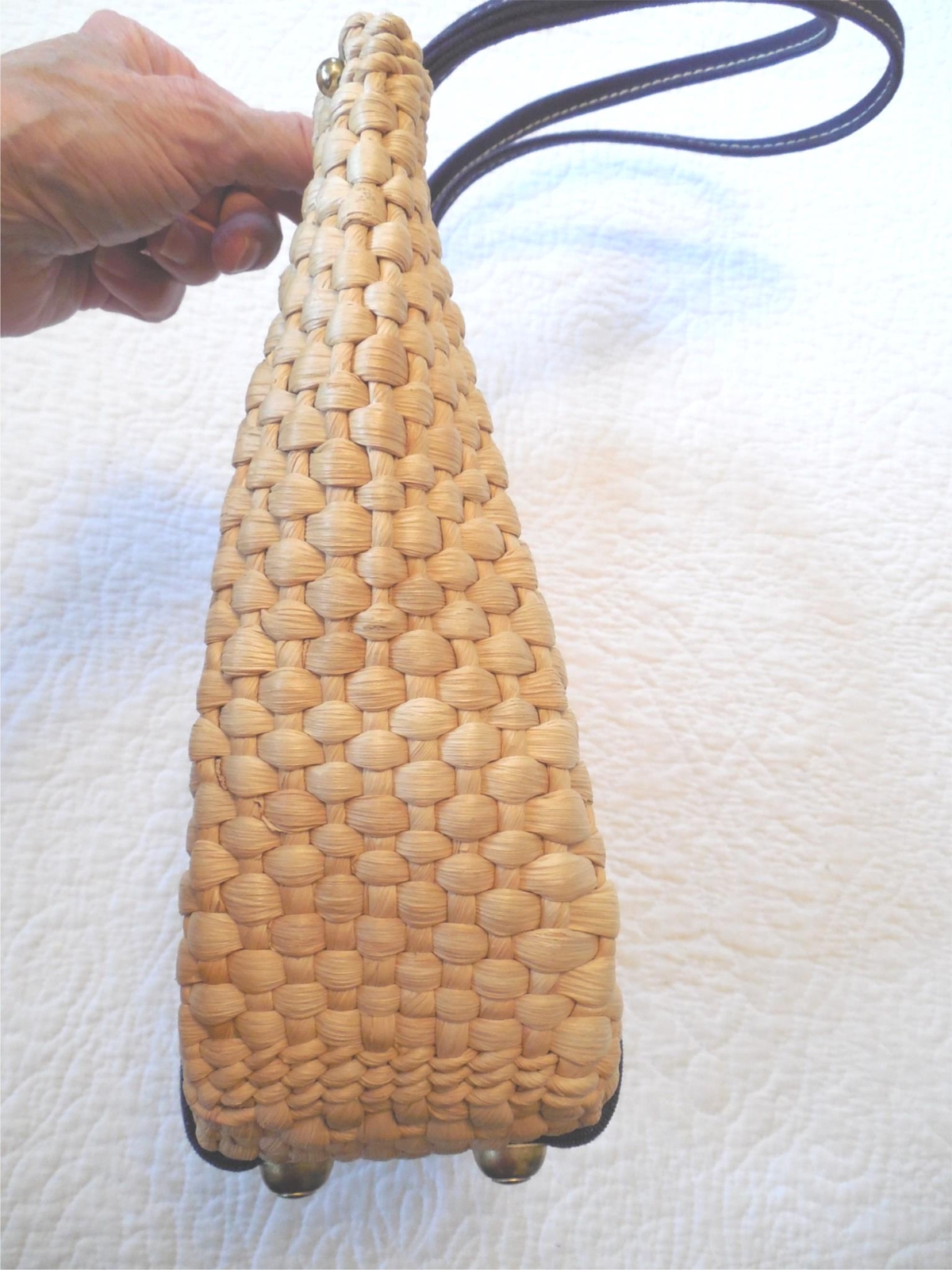 Vintage 60's LEE STEMER for RONAY Straw Shoulder Bag Purse Hand Bag ...
