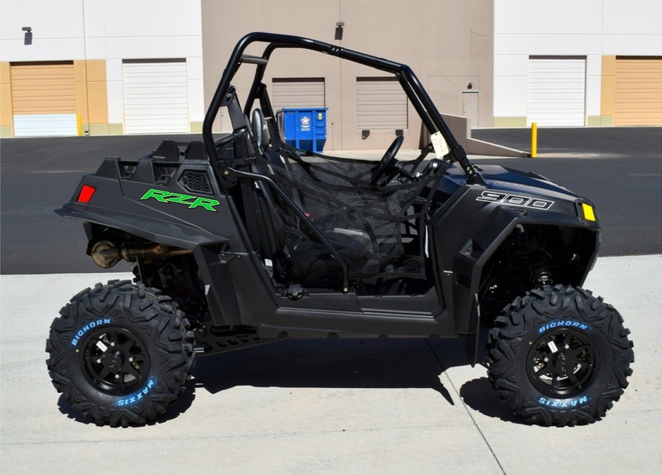 RZR decal 4 pack graphic / LIME GREEN / vinyl adhesive stickers / decal ...
