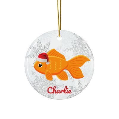 Goldfish Ornament Gifts Fish Mom Dad Personalized Christmas Tree ...