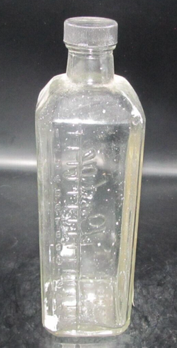 Vintage Dodge Chemical Embossed Glass Permafix Embalming Bottle Paper ...