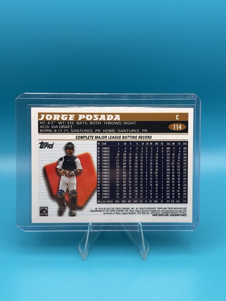 Jorge Posada 2025 Topps Archive Signature Series #114 | eBay
