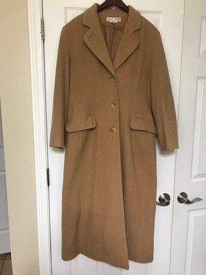 Women's Wool and Cashmere Camel color Long Length Winter Coat | eBay