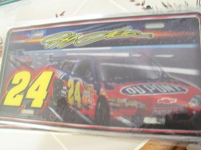 #24 Jeff Gordon DUPONT RACING Nascar HOLOGRAM License Plate NEW | eBay
