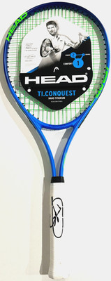 NOVAK DJOKOVIC SIGNED HEAD SPEED PRO TENNIS RACQUET BECKETT BL75683 COA ...