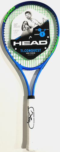 NOVAK DJOKOVIC SIGNED HEAD SPEED PRO TENNIS RACQUET BECKETT BL75683 COA ...