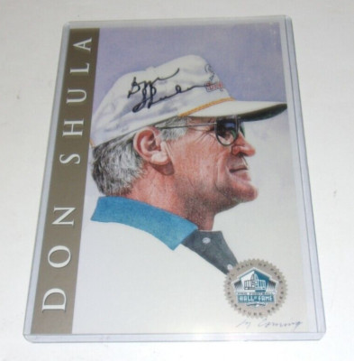 DON SHULA MIAMI DOLPHINS HOF SIGNATURE SERIES/COA SIGNED CARD | eBay