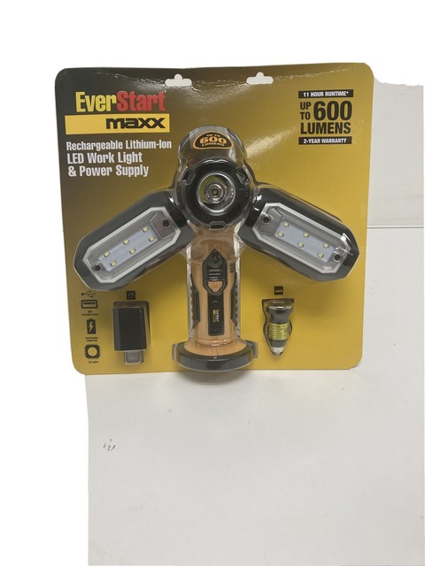 Everstart Maxx Rechargeable Satellite Worklight SAT3E LED 600 Lumens ...