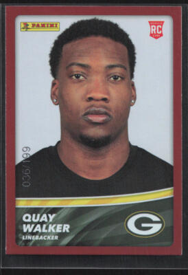 2022 Panini Sticker & Card Quay Walker Red Rookie #36/199 Packers | eBay