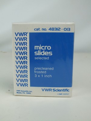 72-Pack VWR 48312-013 Precleaned Frosted Micro Slides 3 X 1 Inch ...