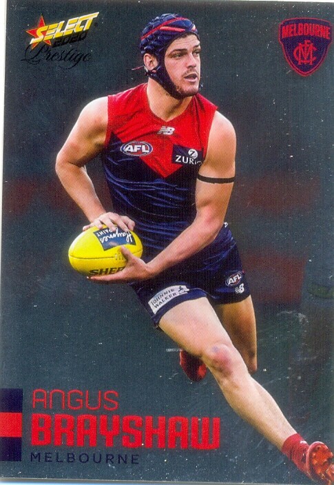 2020 SELECT AFL FOOTY STARS PRESTIGE METALFOIL card 111 Angus Brayshaw ...