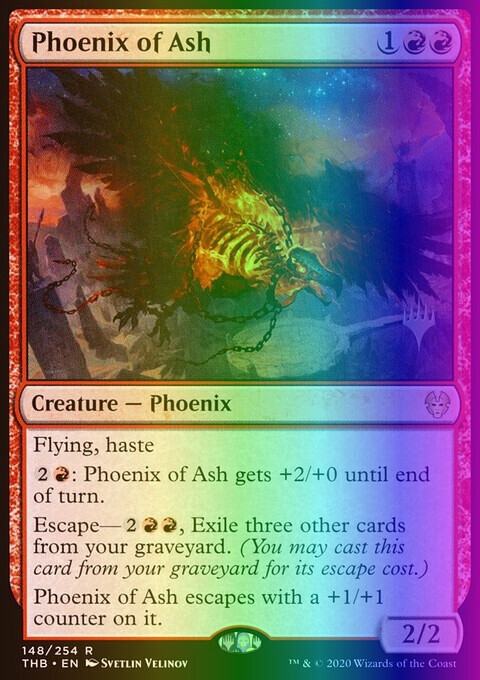 MTG Phoenix of Ash (148p/136) Theros Beyond Death Promos LP FOIL | eBay
