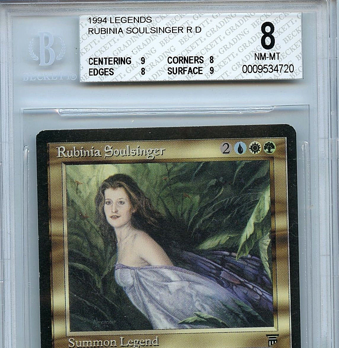 MTG Legends Rubina Soulsinger BGS 8.0 8) NM-MT Magic card WOTC 4720 | eBay