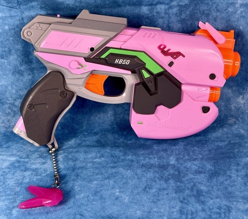 RARE Overwatch D.Va HB50 Blaster Pink NERF Rival DIVA Gun Hasbro Tested ...