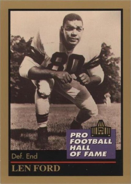 1991 Enor Pro Football Hall of Fame - #42 Len Ford for sale online | eBay