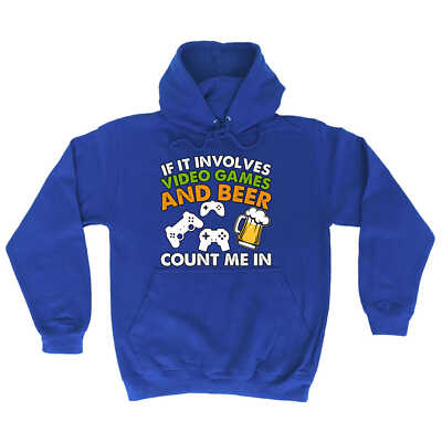 Involves Video Games And Beer Count Me In Gamer - Novelty Fashion ...