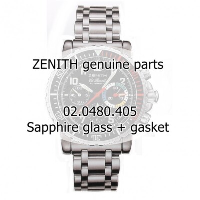 Zenith Glass Sapphire anti Glare + Joint for 02.0480.405 El Primero ...