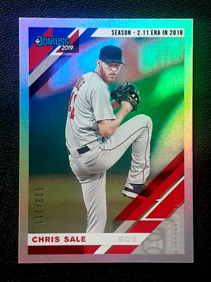 CHRIS SALE 2019 DONRUSS SEASON STAT LINE VARIATIONS NO 51 #123/211 ...
