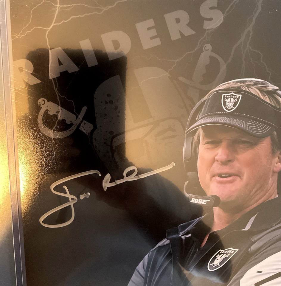 Jon Gruden NFL Autograph Signed 11x14 Photo JSA Witnessed COA Raider ...