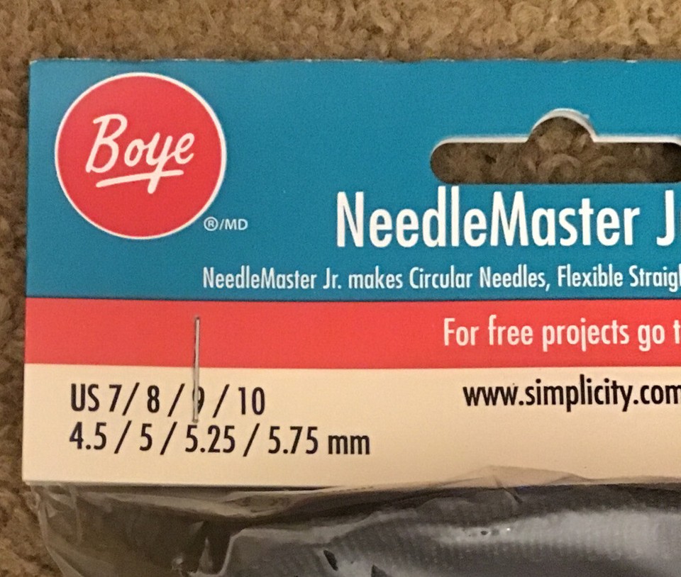 Boye Needle Master Junior 16 Pc Knitting Needle Set In Case US 7, 8, 9 ...