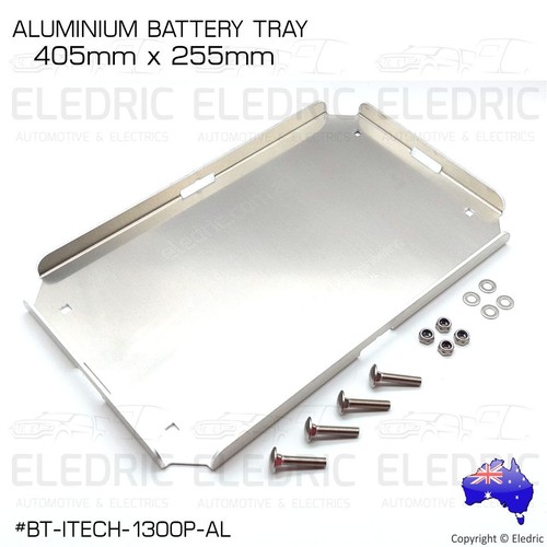Dual Battery Tray Base Aluminium Mounting Box Ute Trailer Caravan ...