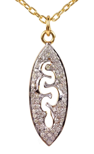 1.44ct Natural round Diamond 14k solid yellow gold Snake pendant | eBay
