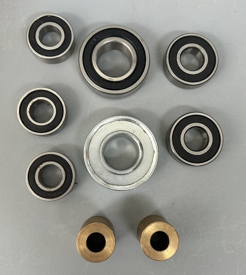 Lot of Assorted Roller Bearings and Bushings (Unknown Makes, Models ...
