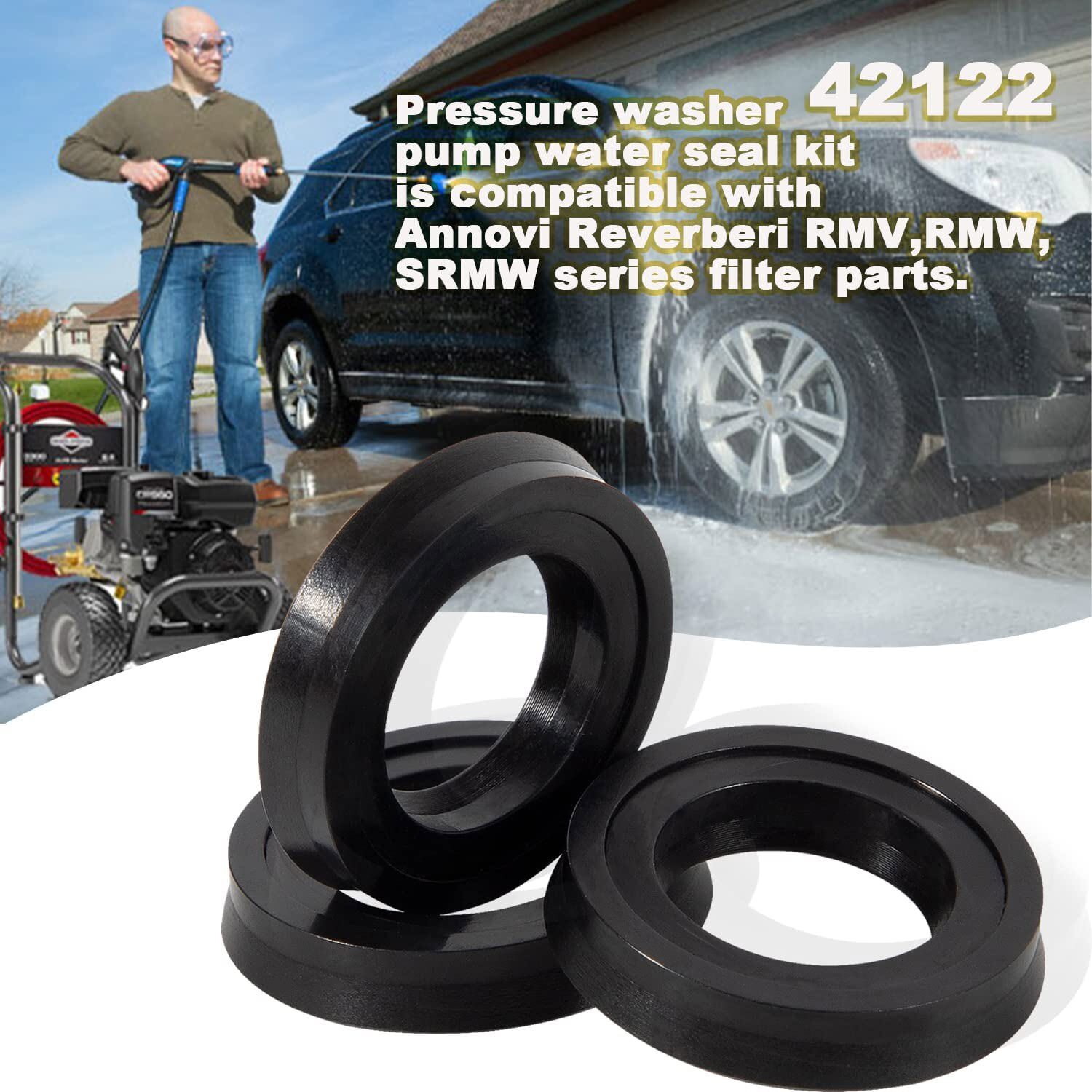 Pressure Washer Pump Water Seal 42122 for Annovi Reverberi RMW2G24 ...