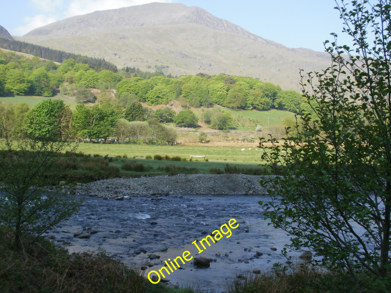 Photo 6x4 The Aberglaslyn River backed by Moel Hebog Beddgelert Part of ...