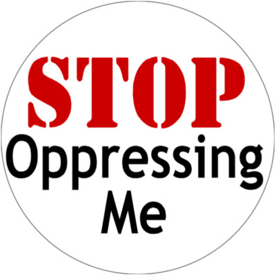 Stop Oppressing Me - Circle Sticker Decal 3" x 3" - Political Slogan ...