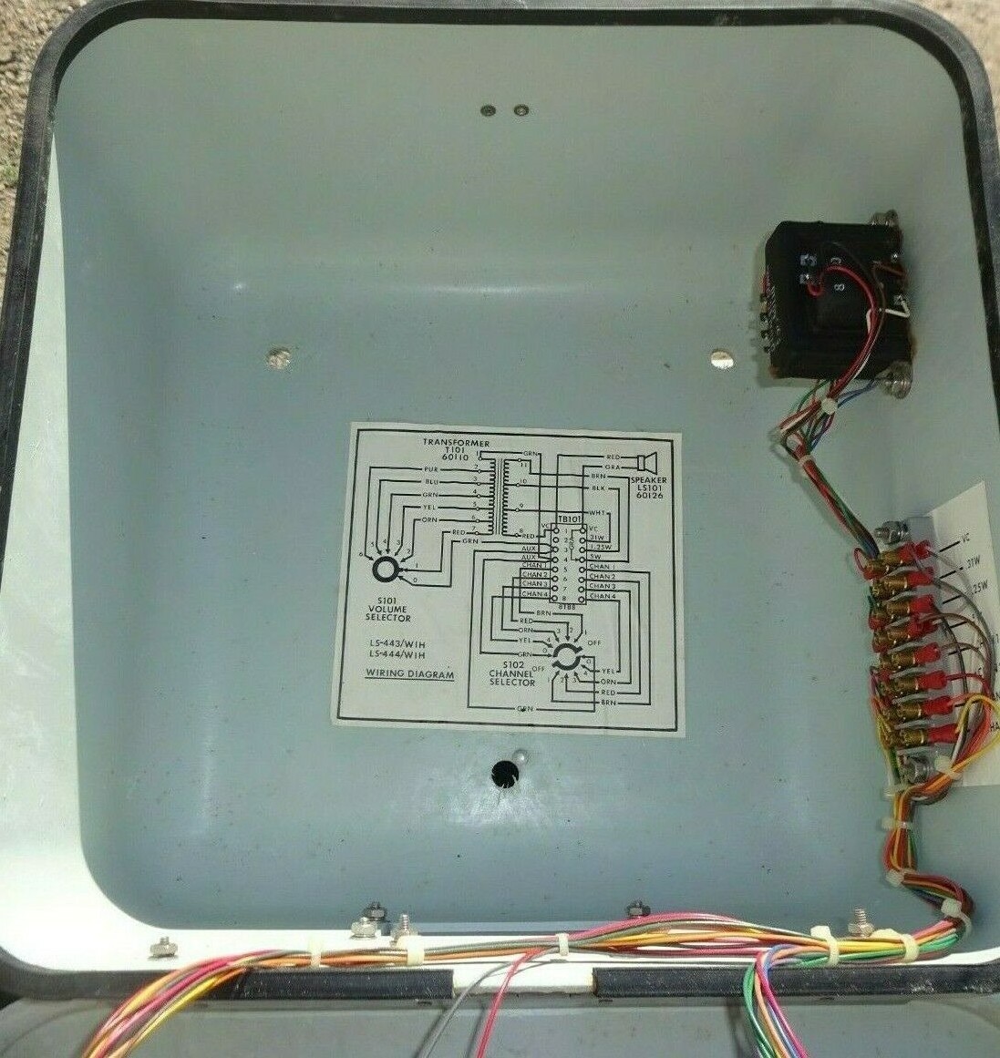 USN Dynalec LS-444/ WIH Loudspeaker | eBay