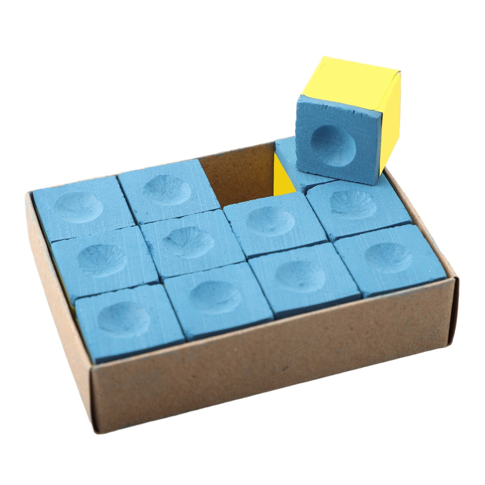 Premium Cue Chalk Cubes Blue Color Bulk Supplies for Pool Snooker Cue ...
