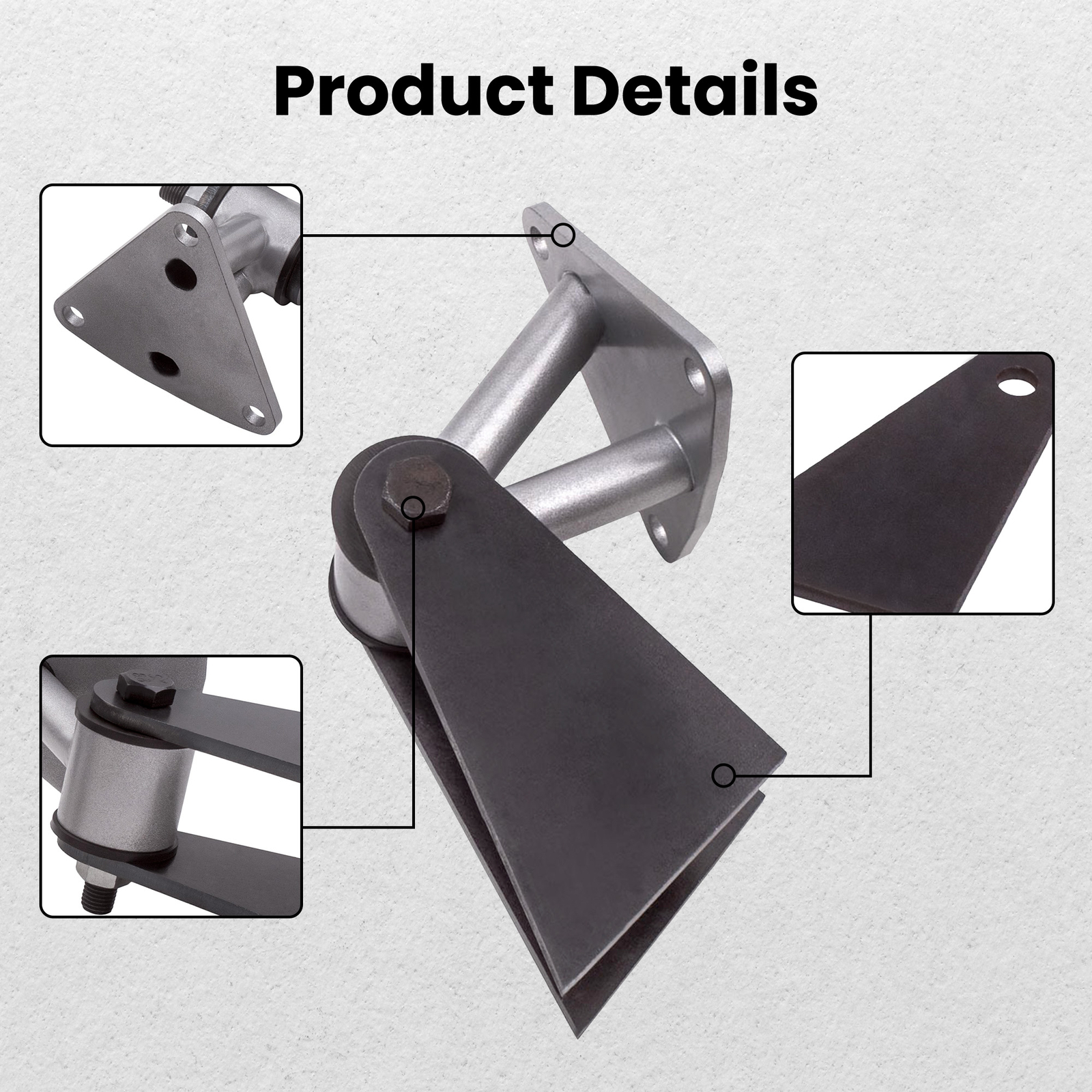 2x Universal Engine Mount Bracket for Chevy Engines BBC SBC 350 396 454 ...