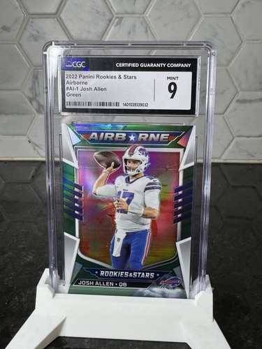 Josh Allen AI-1 - Serial 1/5 - Green - Airborne - Buffalo Bills ...