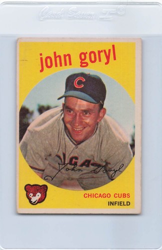 1959 Topps #77 John Goryl Cubs VG/EX *6644 | eBay