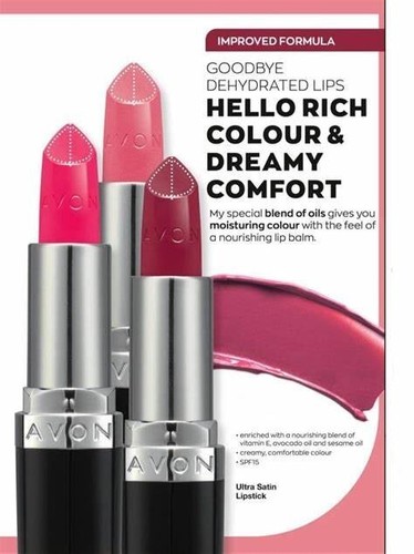 AVON ULTRA SATIN LIPSTICK SAMPLES IN VARIOUS COLOURS | eBay UK