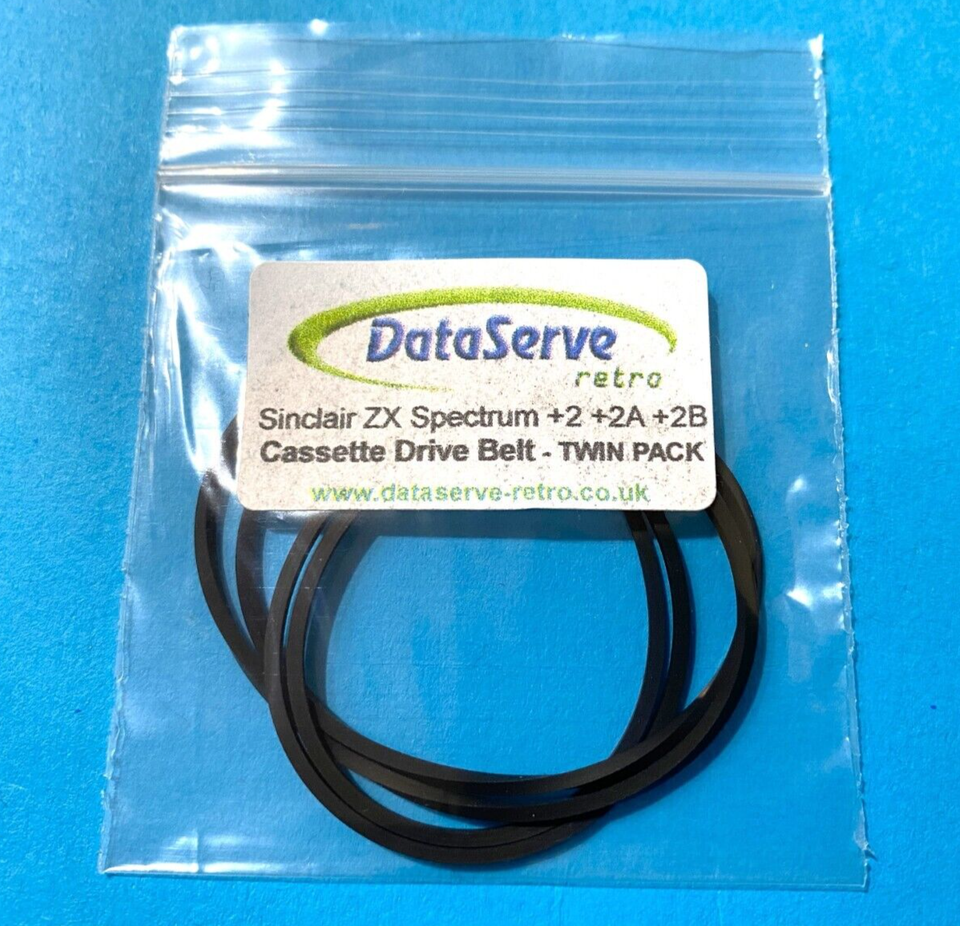 Sinclair ZX Spectrum +2 +2A +2B Tape Cassette Drive Belt - TWIN PACK ...