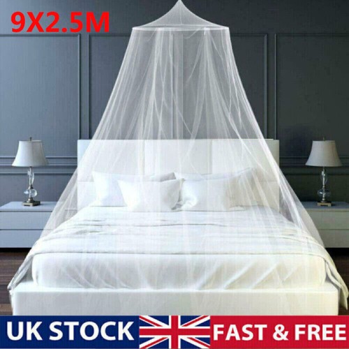 Dome Mosquito Net Canopy Fly Insect Protect For Double King Bed 9m x 2 ...