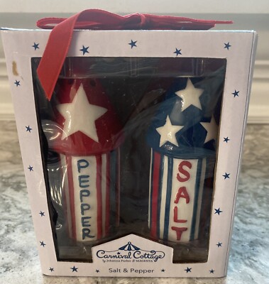 Carnival Cottage by Johanna Parker July 4th Fireworks Salt & Pepper Set ...