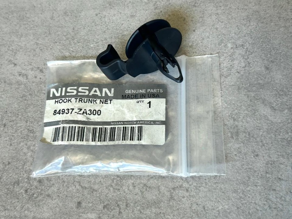 Nissan Maxima 05-14 Rear Trunk Cargo Net Hook OEM New Black Plastic ...