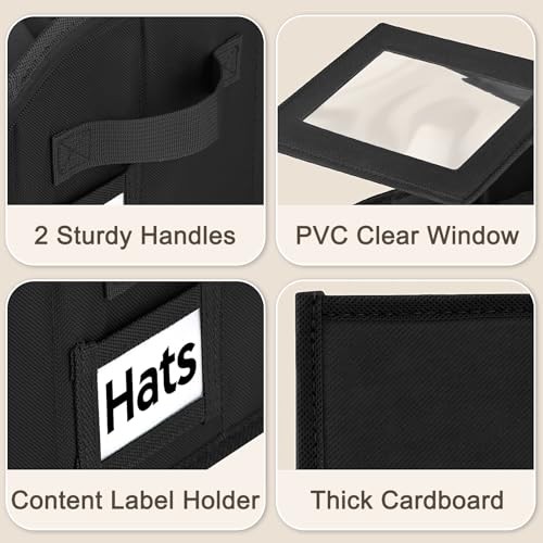2 Pack Stackable Hat Storage for Baseball Caps - Holds 28 Caps - 2 Pcs ...