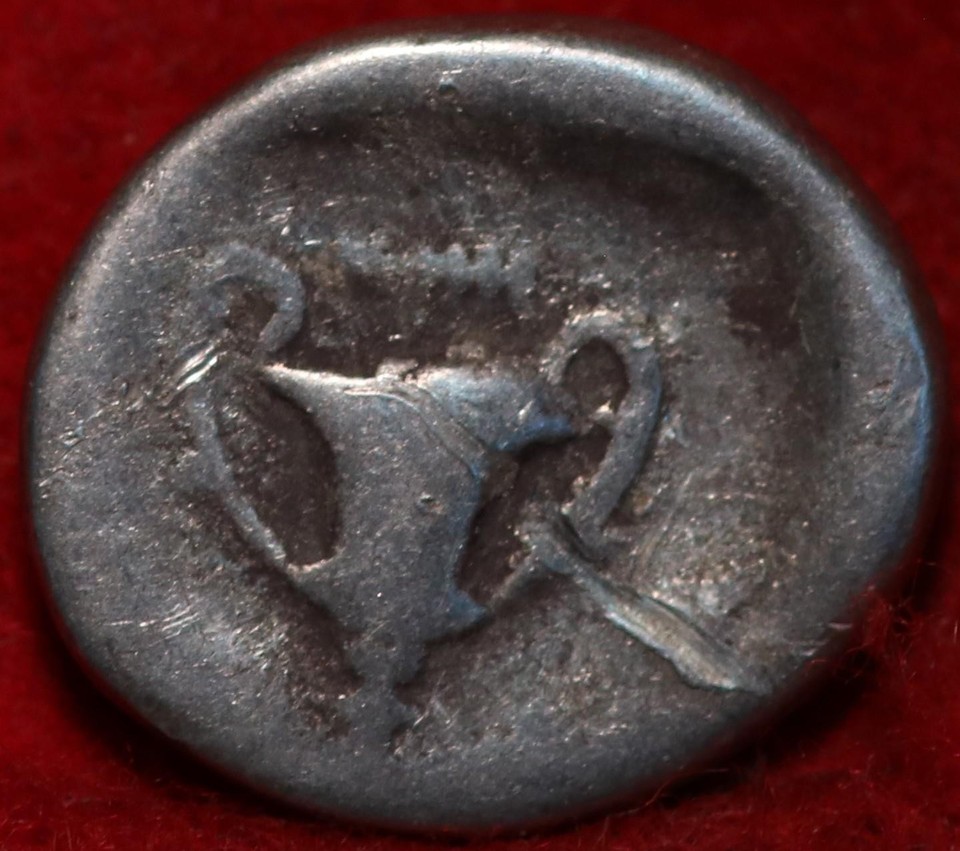 Ancient Greek Thebes Hemidrachm Shield AR Silver Coin | eBay