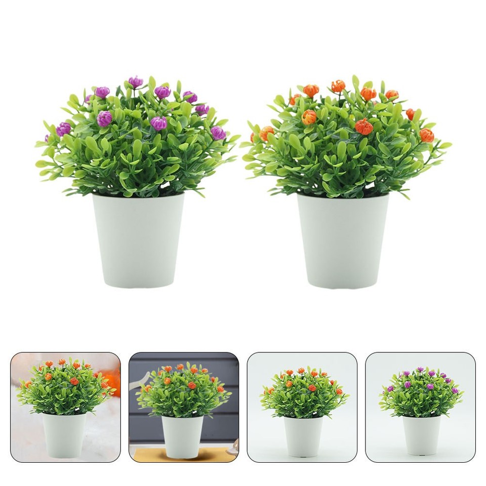 2 Pcs Fiore Artificiale Ornamento Bonsai Finto Arredamento Della Casa ...