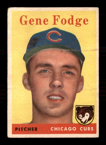 1958 Topps #449 Gene Fodge RC VG/VGEX X2672905 | eBay