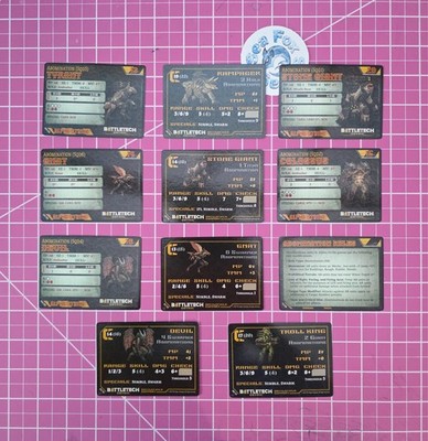 BattleTech GOTHIC - Alpha Strike / Classic BT Abomination Cards! -New ...
