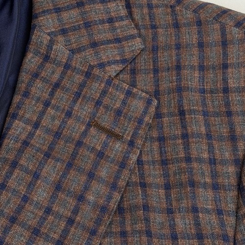 Sid Mashburn Sport Coat Blazer Two Button Multi Color Plaid Check Wool ...