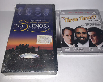The Three Tenors - Live In Concert (DVD Audio, 2004) & VHS 1994 New ...