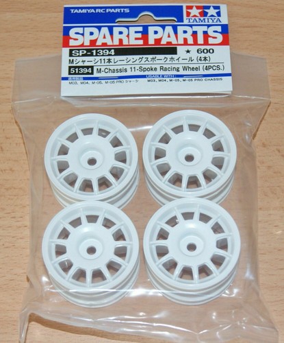 Tamiya 51394 M-Chassis 11 Spoke Racing Wheels (4 Pcs.) M01/M03/M04/M05 ...