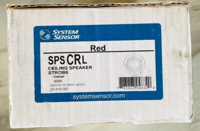 System Sensor spsCRL Indoor Red Fire Alarm System Ceiling Mounted ...