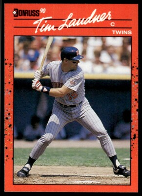 1990 Donruss Baseball Card Tim Laudner Minnesota Twins #419 | eBay