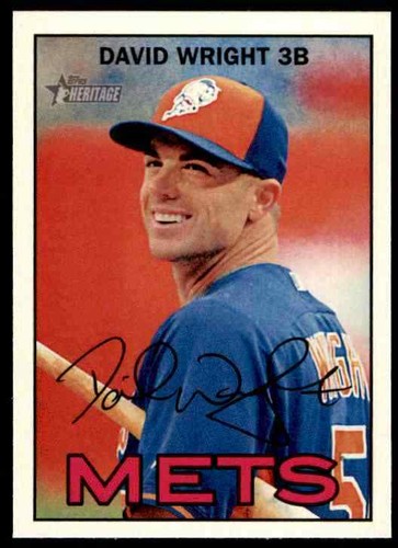 2016 Topps Heritage David Wright #127 New York Mets | eBay